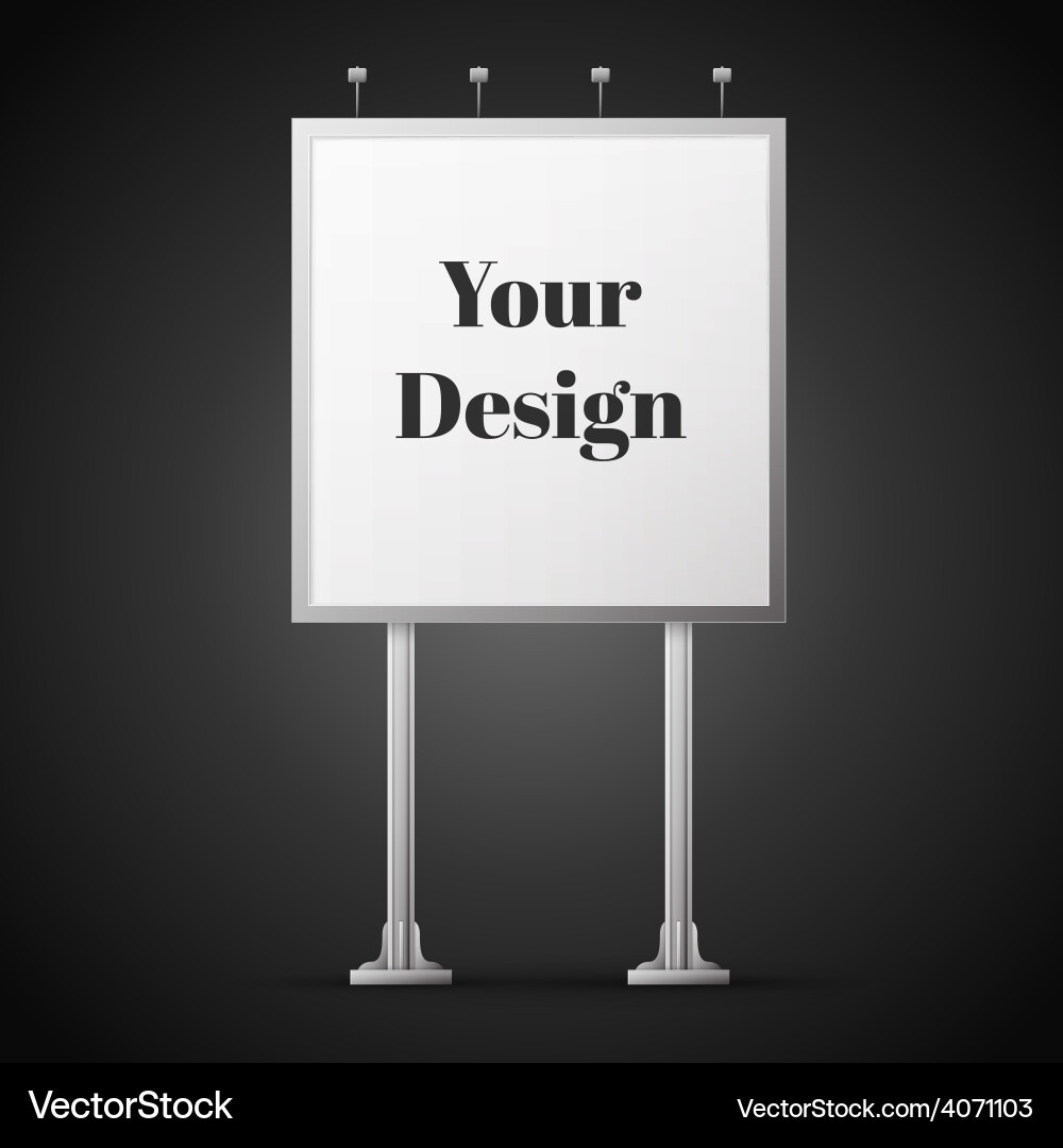 Billboard Royalty Free Vector Image - VectorStock