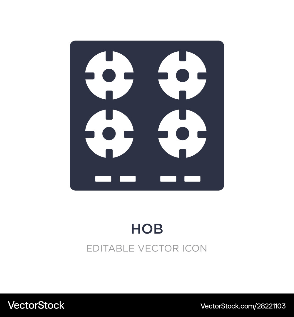 Hob icon on white background simple element from Vector Image