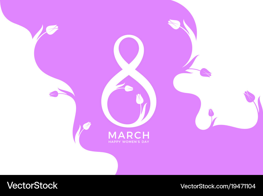 8 march Royalty Free Vector Image - VectorStock