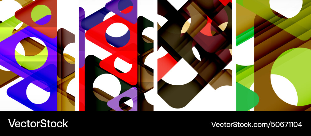 Abstract background set featuring captivating Vector Image