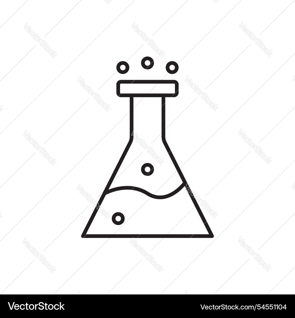 Beaker icon Royalty Free Vector Image - VectorStock