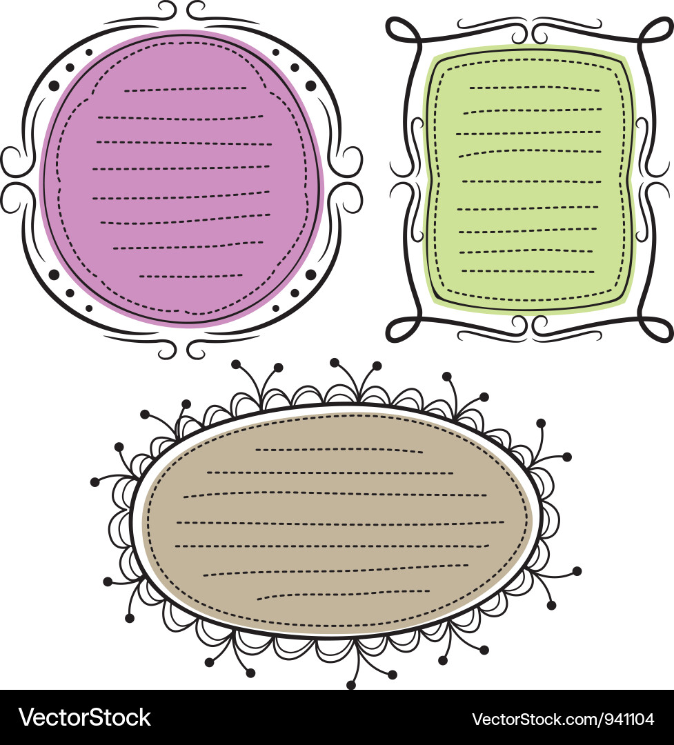 Decorative Frame Set Royalty Free Vector Image
