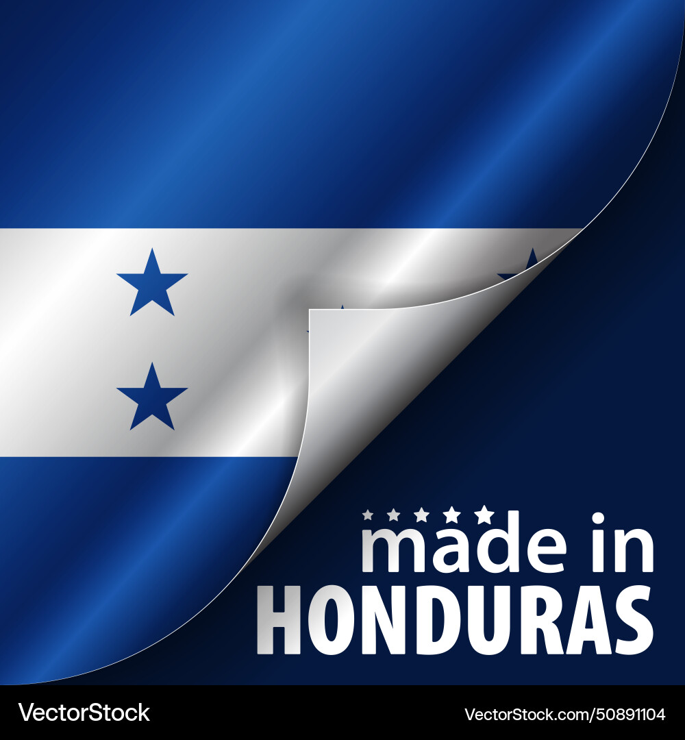 Made in honduras graphic and label Royalty Free Vector Image