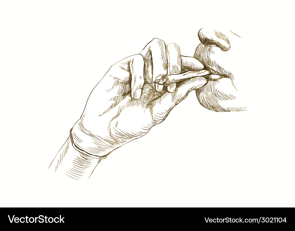 Marijuana smoker Royalty Free Vector Image - VectorStock