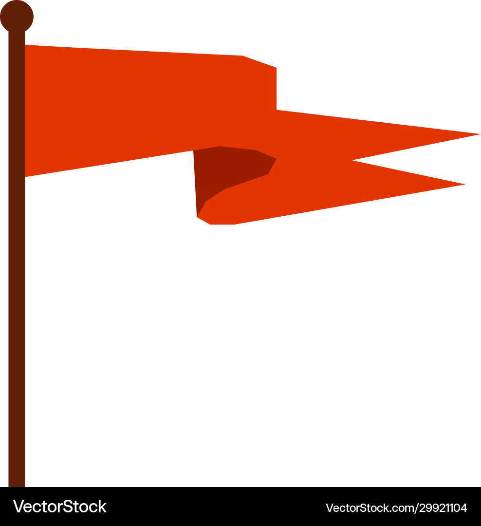 Red medieval flag royal heraldic symbol monarchy Vector Image