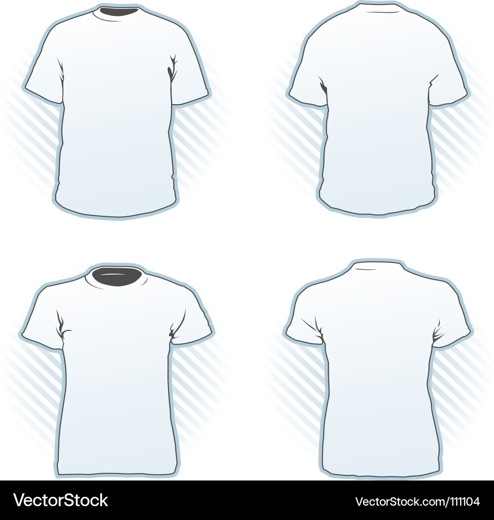 T-shirt design template set Royalty Free Vector Image