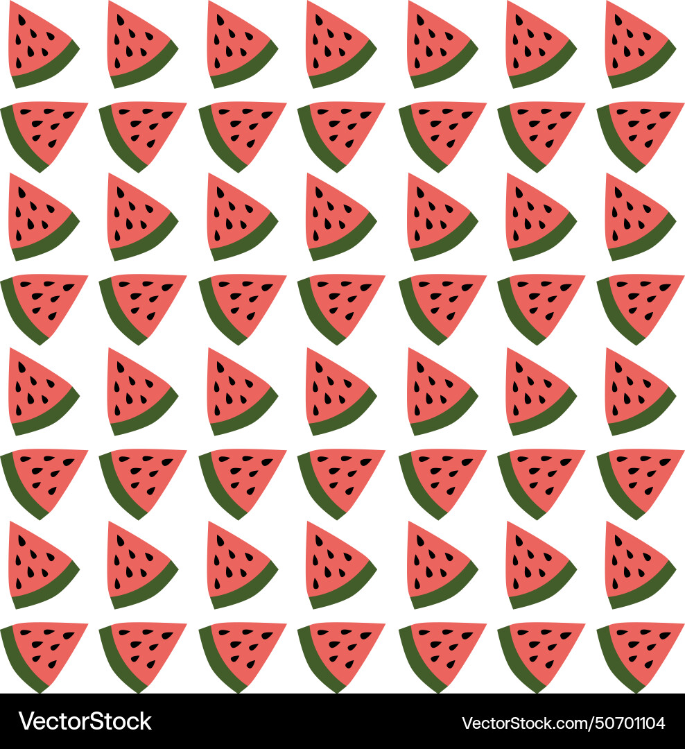 Vintage red watermelons pattern texture wallart Vector Image