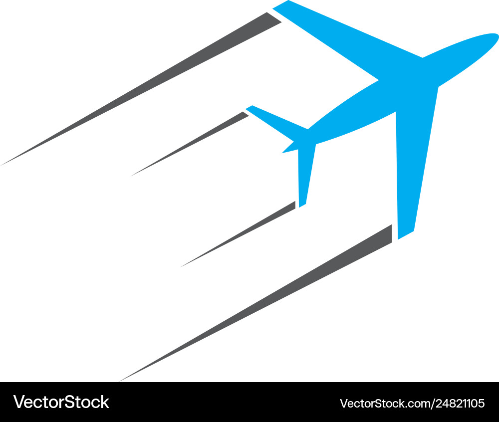 Airplane symbol Royalty Free Vector Image - VectorStock