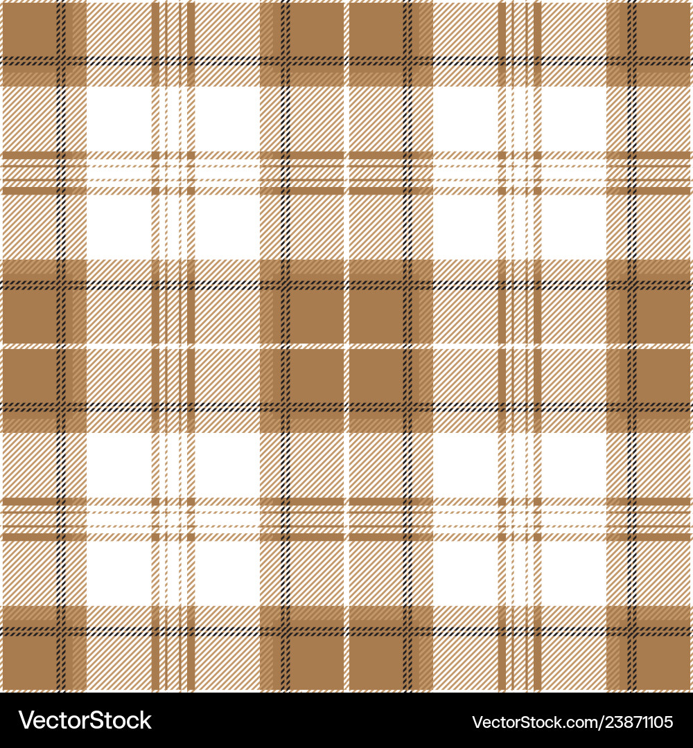 Beige tartan plaid seamless pattern Royalty Free Vector