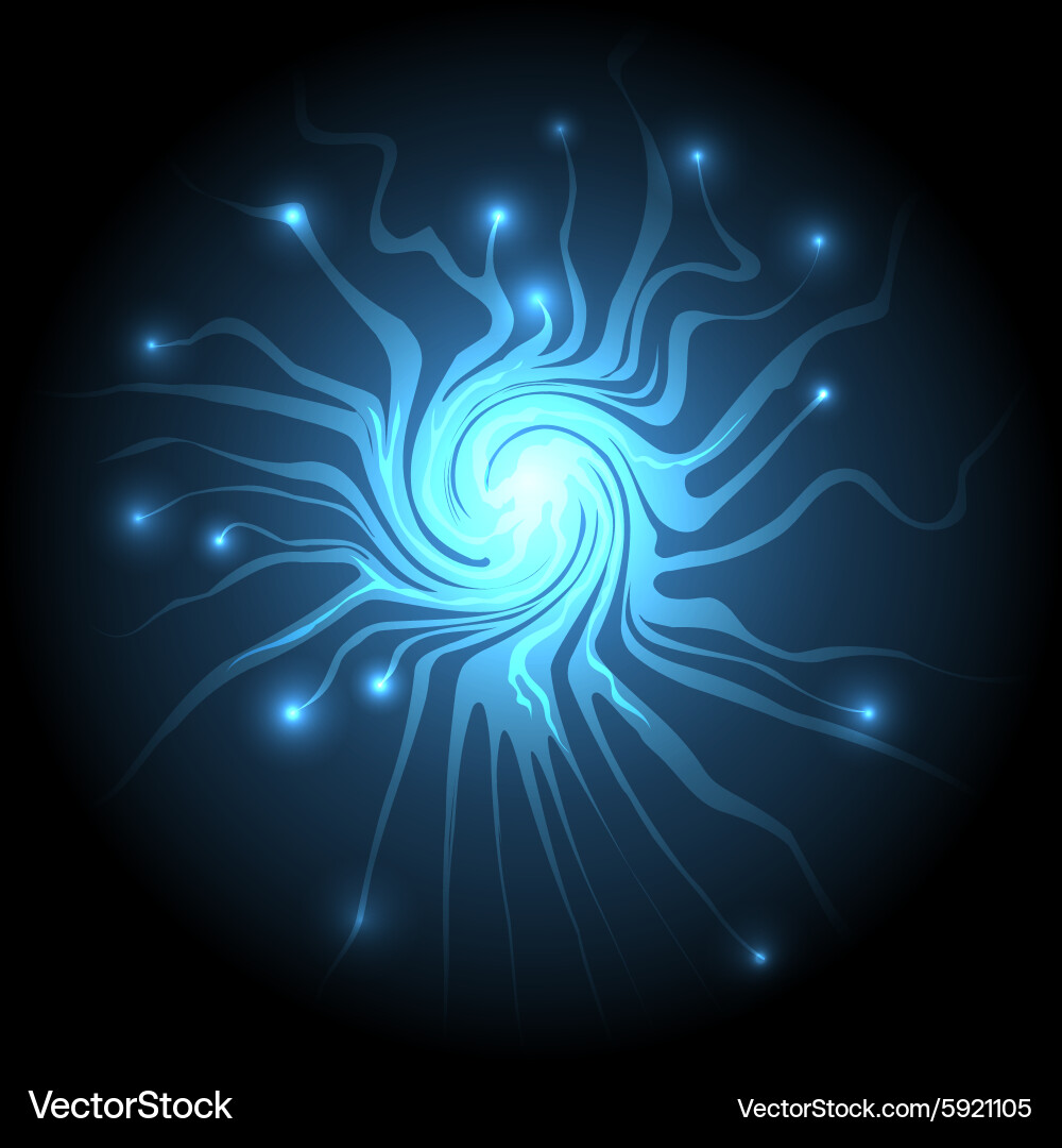 Electric Vortex Royalty Free Vector Image - VectorStock
