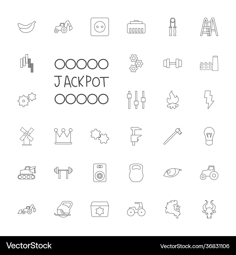 33 power icons Royalty Free Vector Image - VectorStock