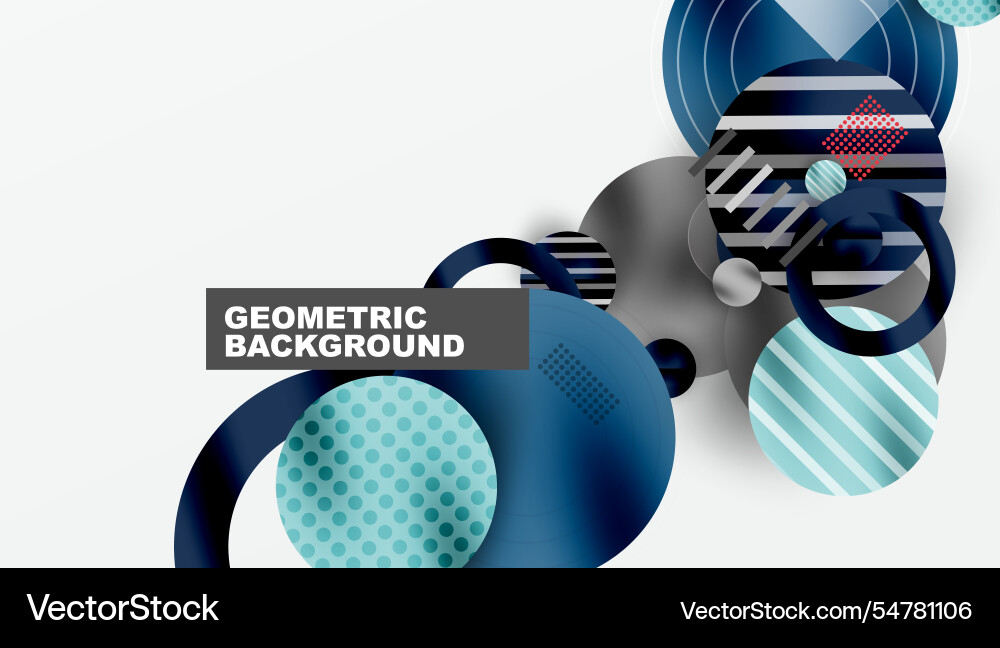 Abstract geometric background with overlapping Vector Image