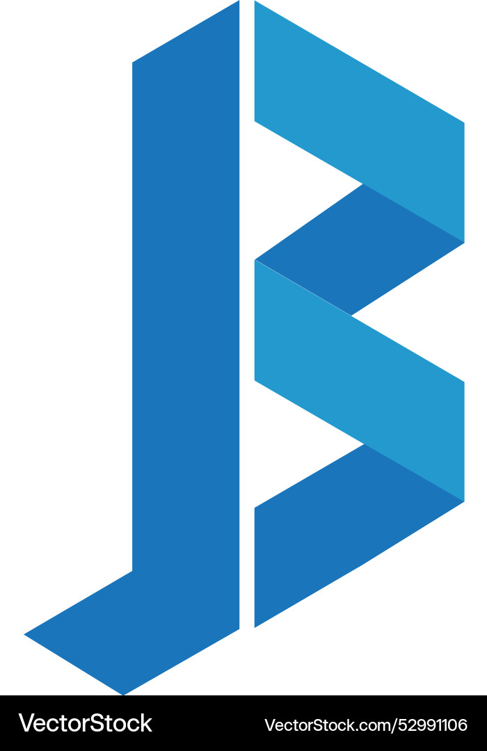 B data logo design template Royalty Free Vector Image