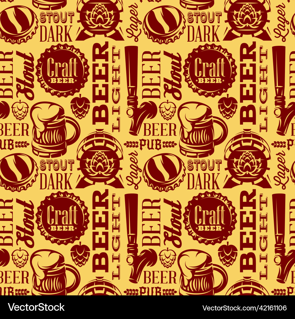 Beer Packaging Background Royalty Free Vector Image