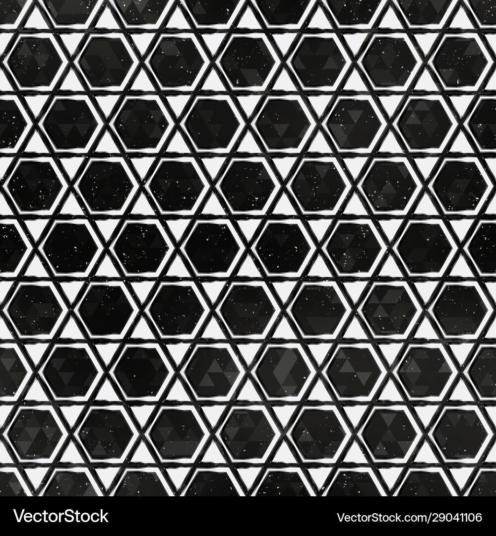 Black mosaic pattern with grunge effect Royalty Free Vector