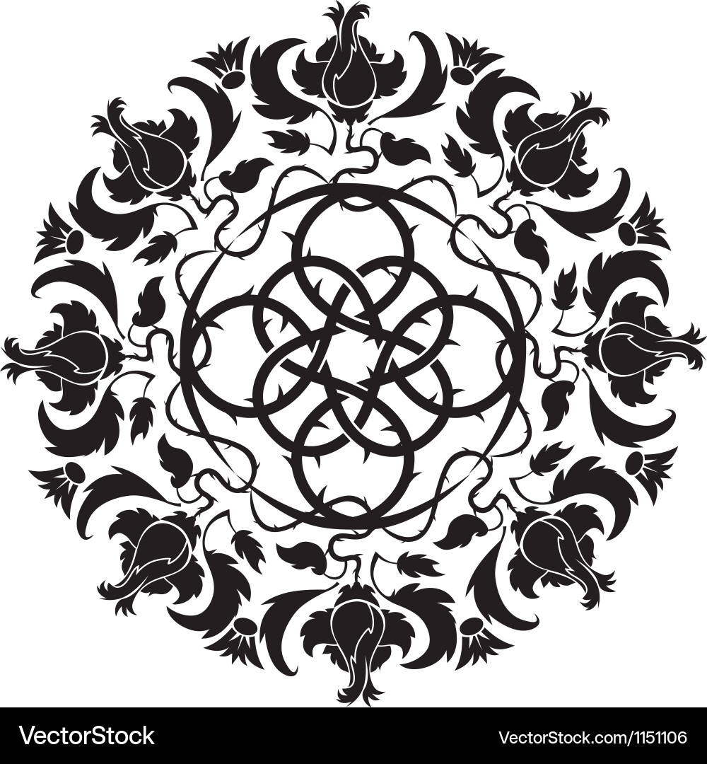 Gothic ornament tattoo Royalty Free Vector Image