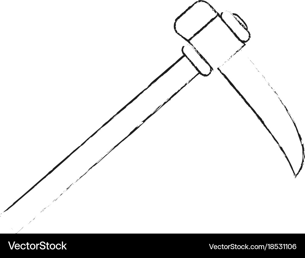 Pick construction tool Royalty Free Vector Image