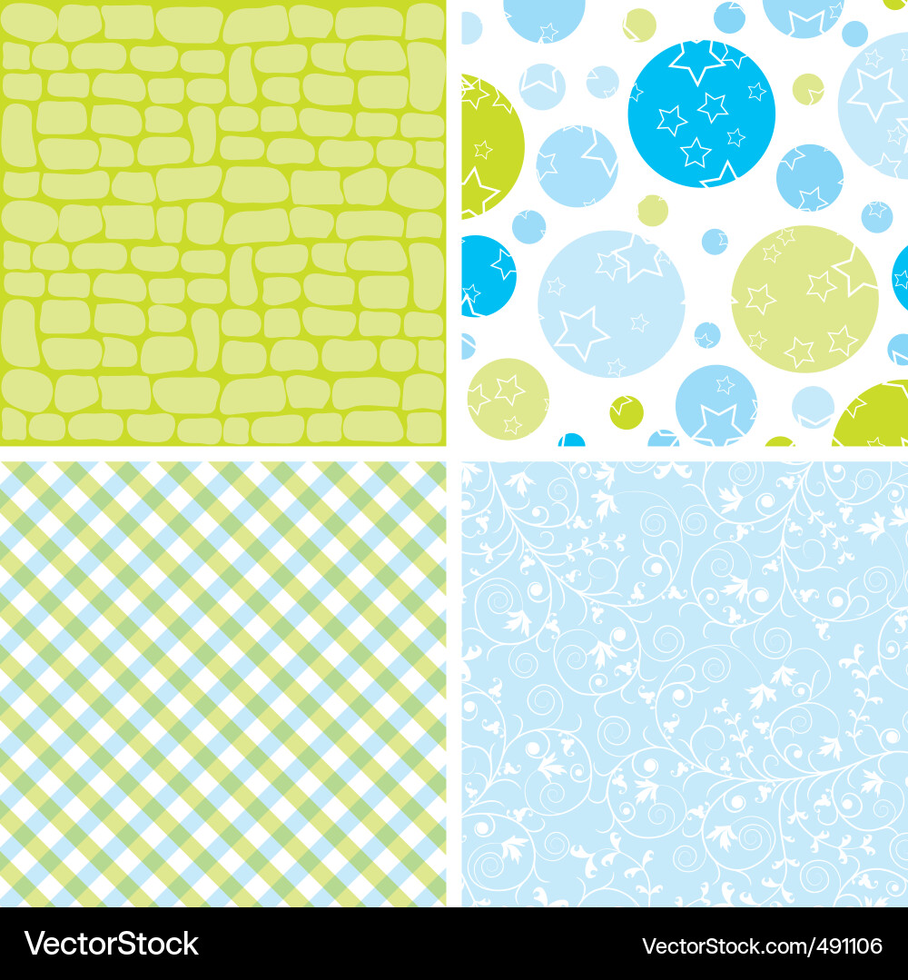 Scrapbook patterns for design Royalty Free Vector Image