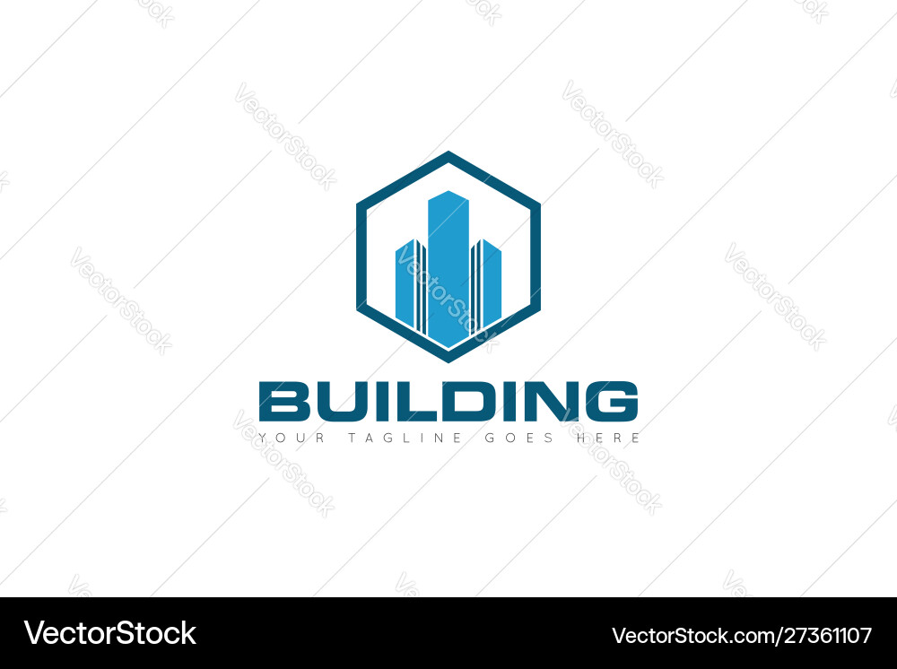 Building logo icon symbol Royalty Free Vector Image