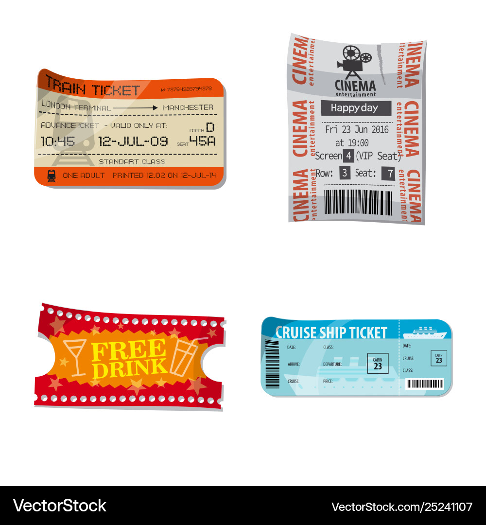 Design ticket and admission sign Royalty Free Vector Image