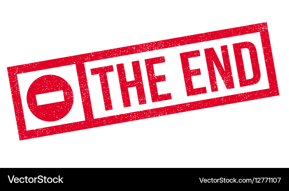 End rubber stamp Royalty Free Vector Image - VectorStock