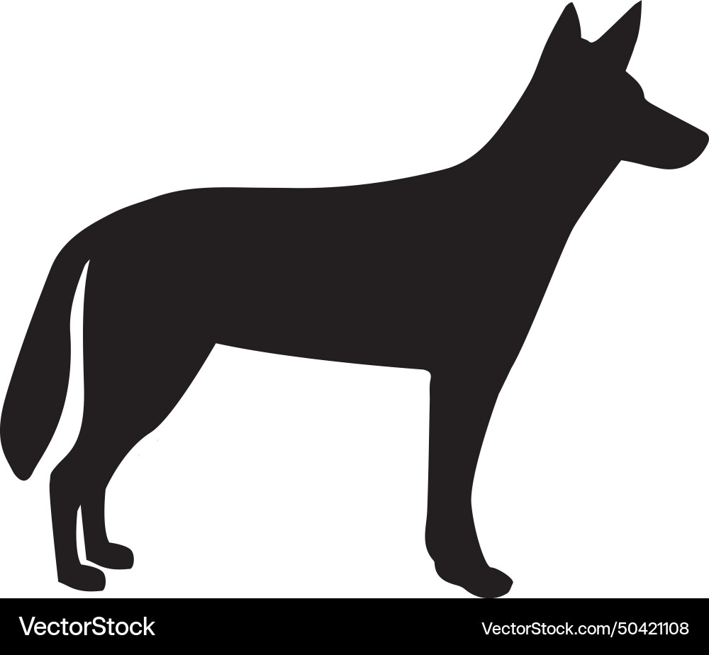 Australian animal dingo dog icon Royalty Free Vector Image