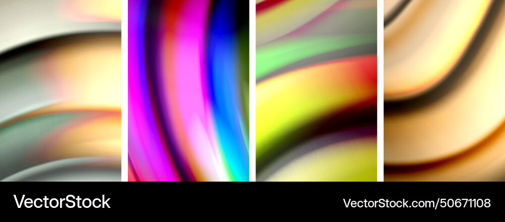 Blurred color line backgrounds Royalty Free Vector Image