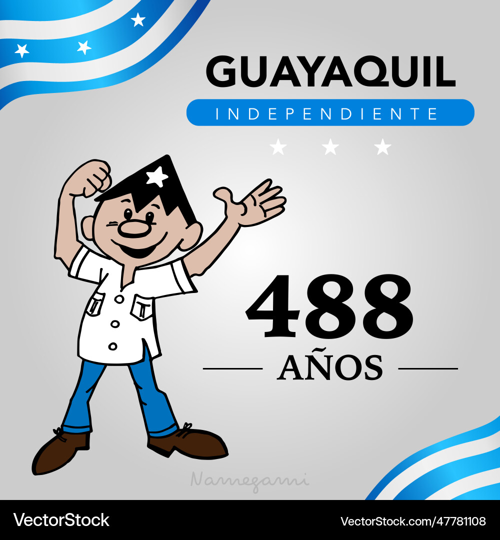 Juan pueblo guayaquil Royalty Free Vector Image