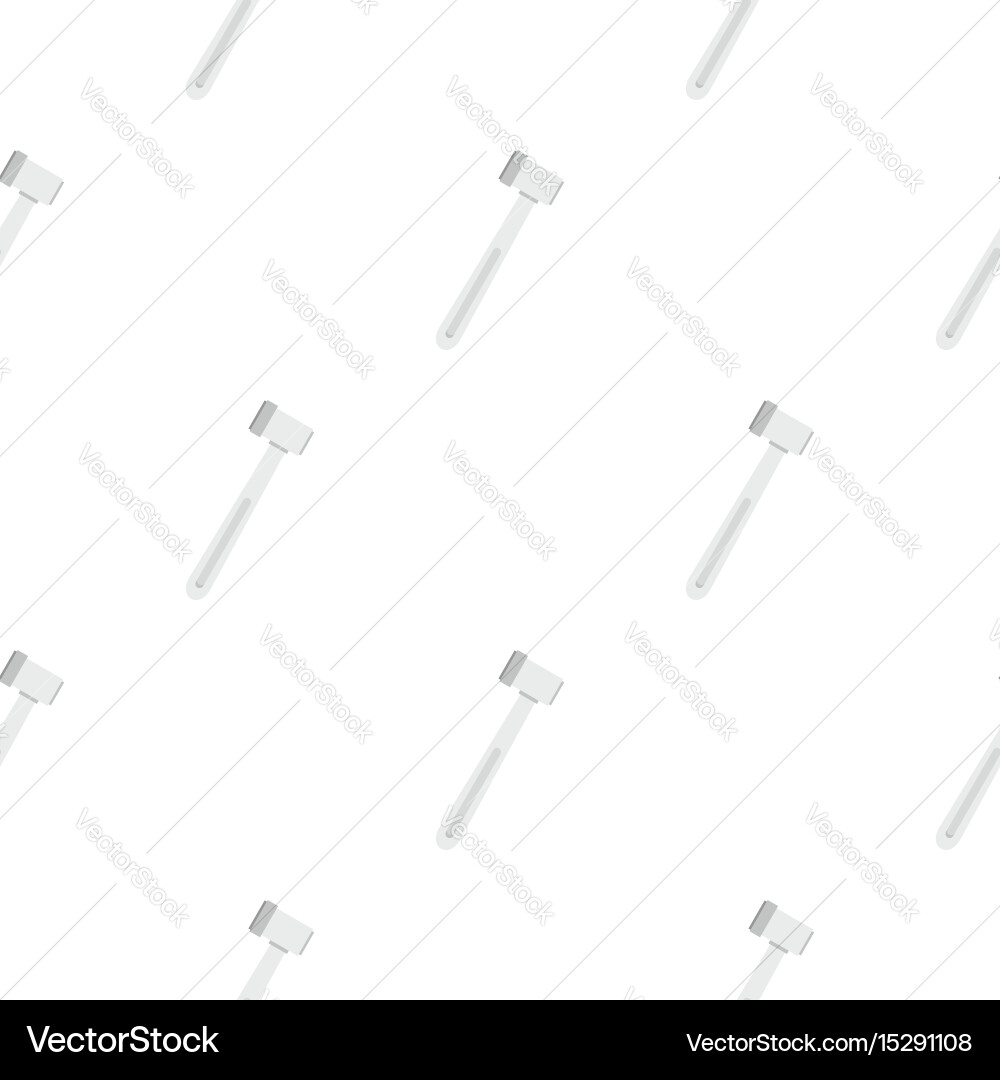 Medical hammer pattern flat Royalty Free Vector Image