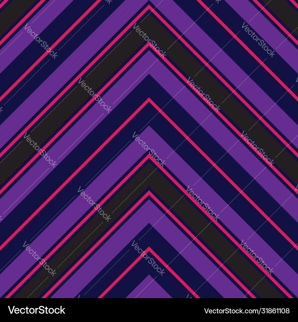Purple chevron diagonal stripes seamless pattern Vector Image