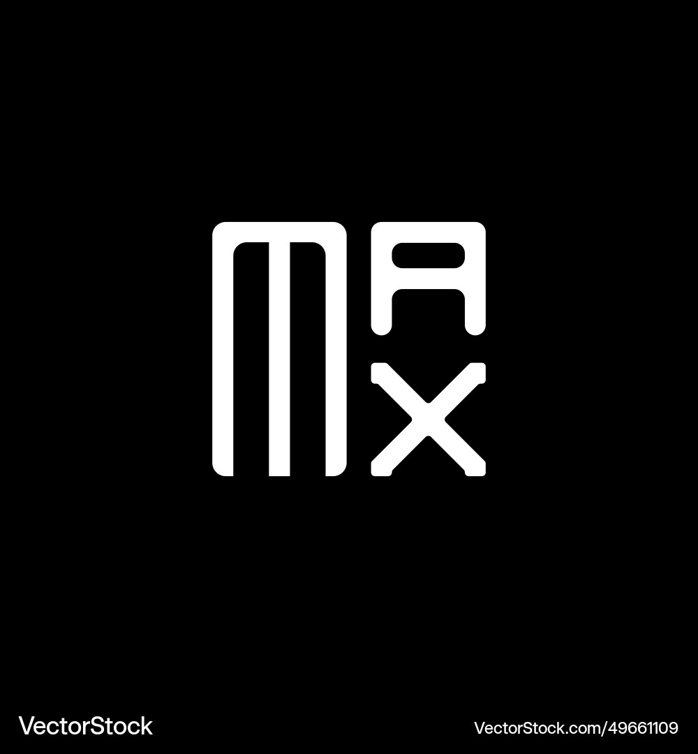 Max Letter Logo - Modern & Abstract Royalty Free Vector