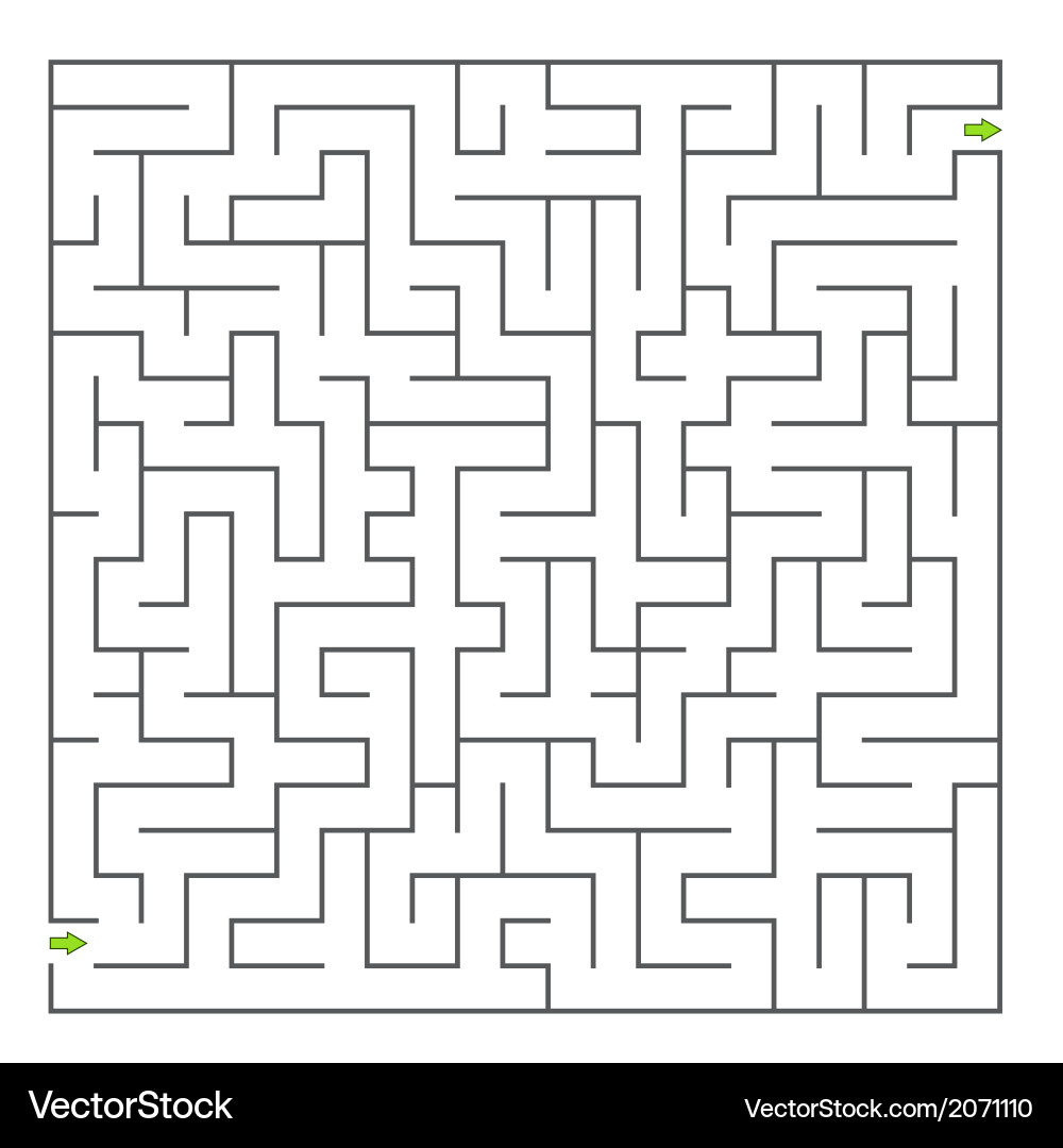 Big maze Royalty Free Vector Image - VectorStock