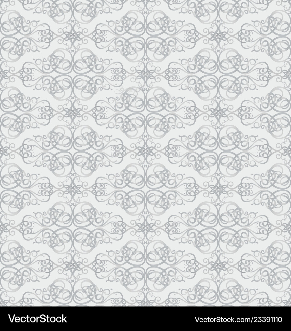 Elegant Floral Damask Pattern Royalty Free Vector Image