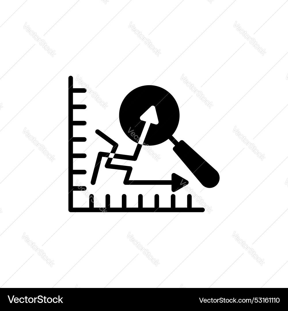 Predictive analytics icon symbol on white Vector Image