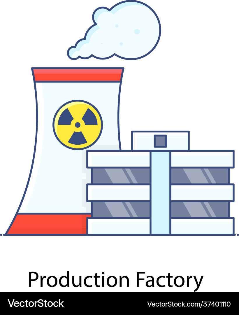 Production factory Royalty Free Vector Image - VectorStock