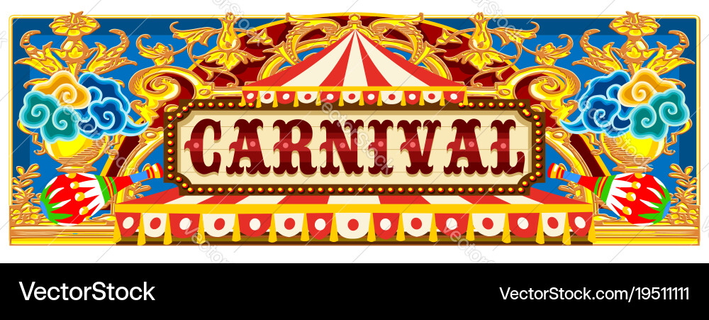 circus banner vector