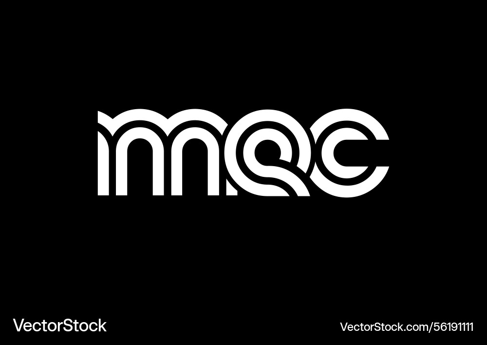Mec creative unique modern letter logo design Vector Image