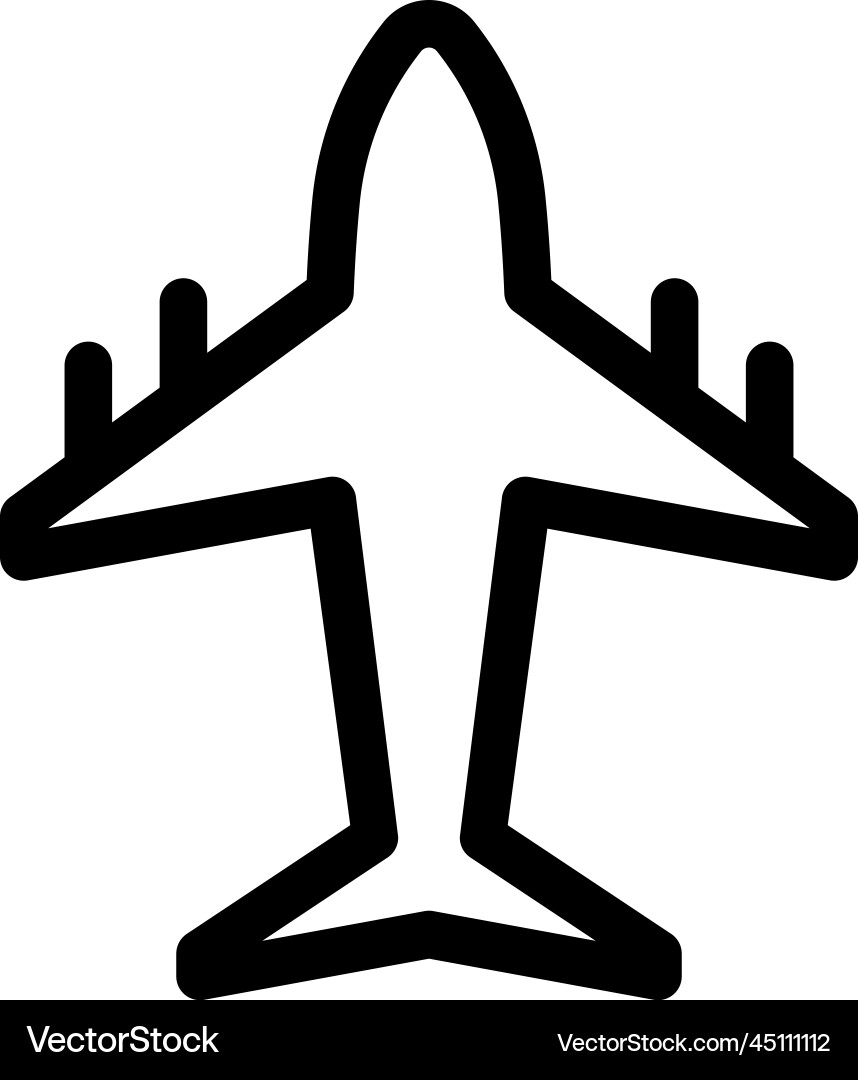 Aircraft Icon Royalty Free Vector Image - VectorStock