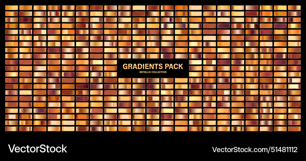 Bronze copper orange glossy gradient metal foil Vector Image