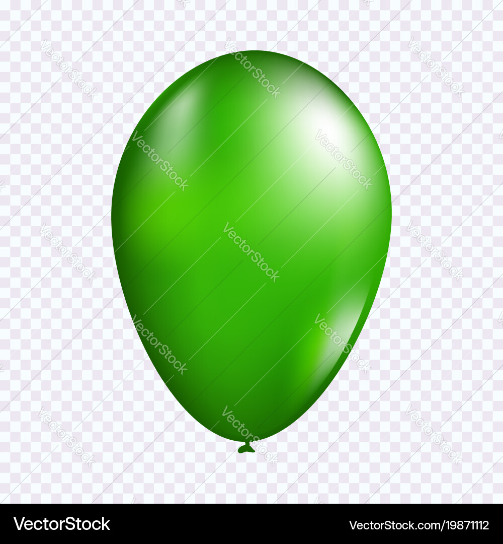 Green balloon Royalty Free Vector Image - VectorStock