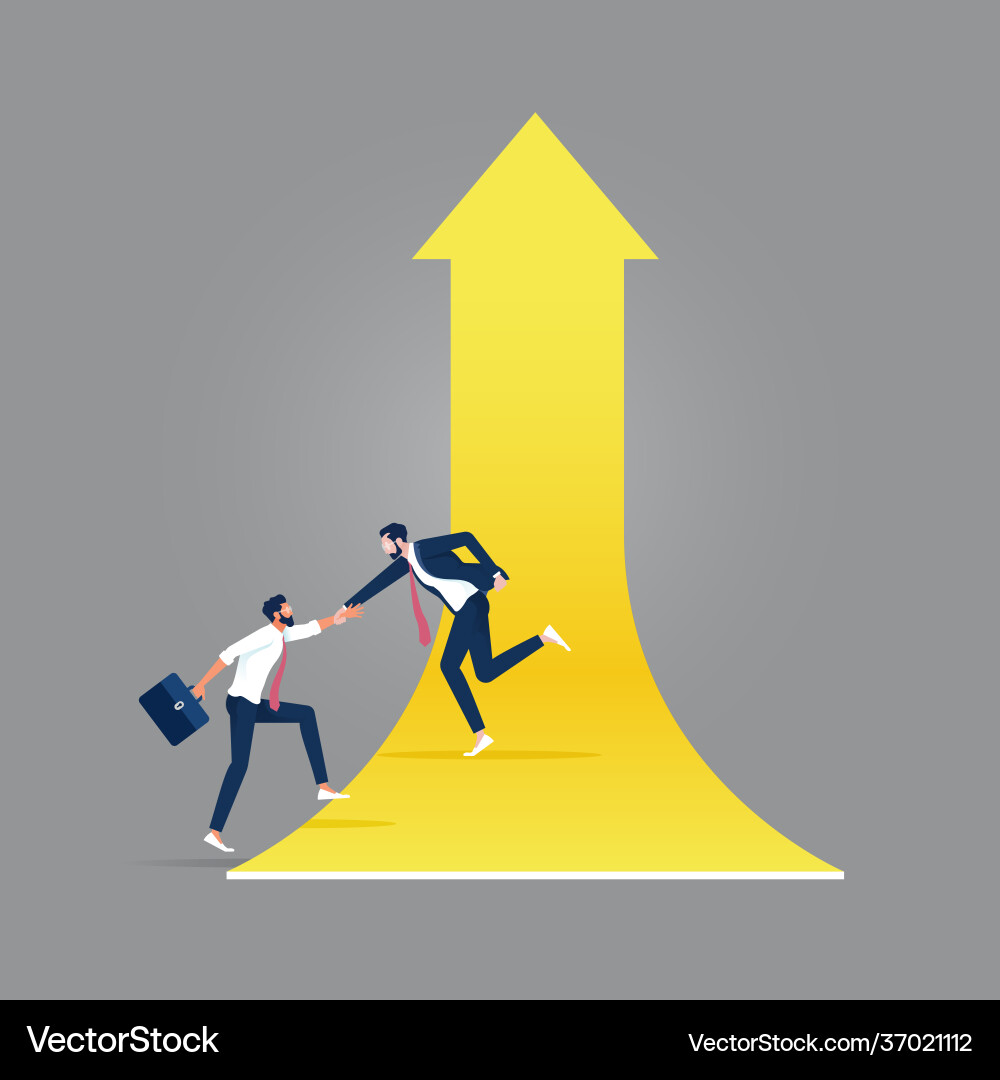 Helping hand concept Royalty Free Vector Image