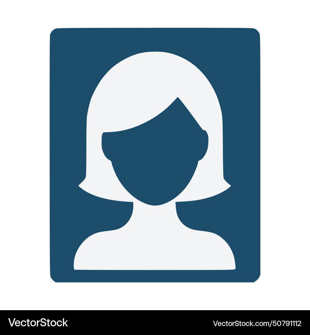 Profile icon woman avatar user circles Royalty Free Vector