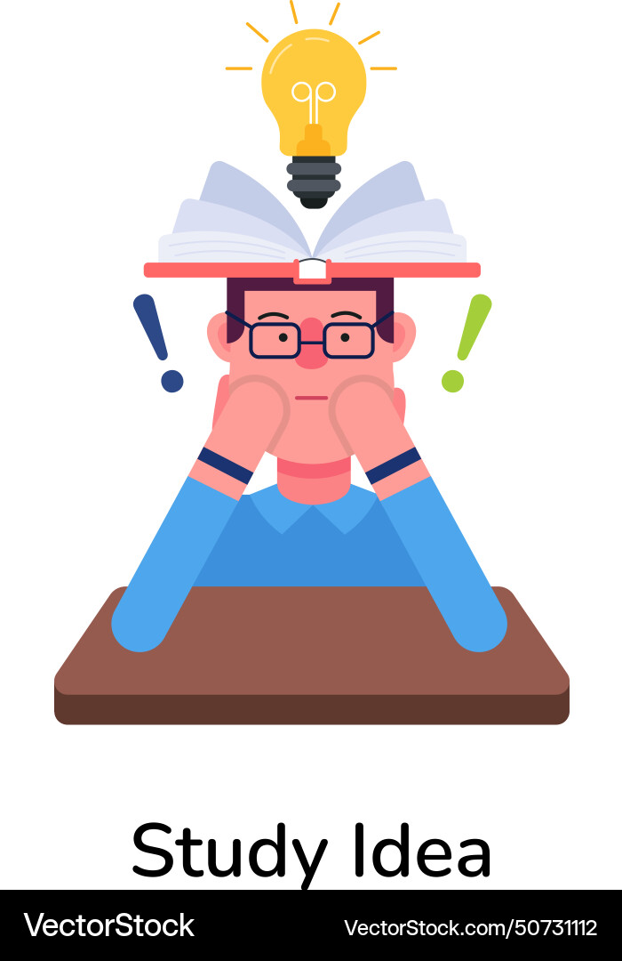 Study idea Royalty Free Vector Image - VectorStock