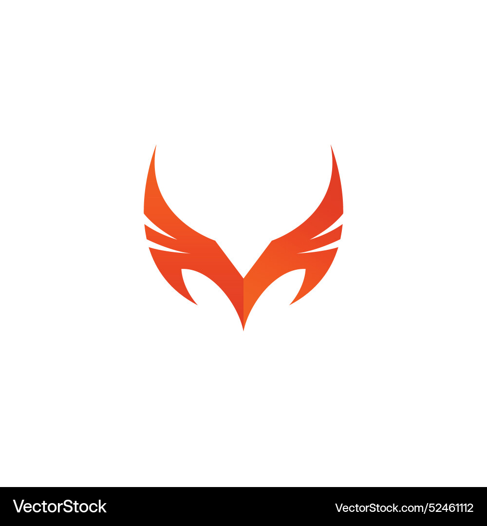 Vm wings logo design m fly Royalty Free Vector Image