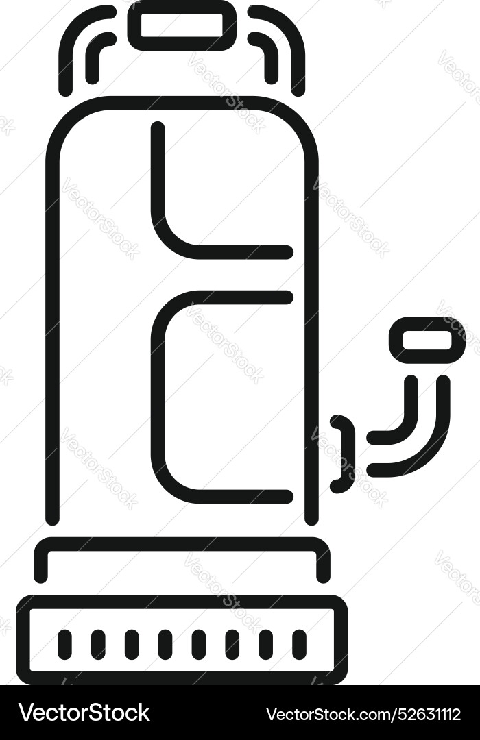 Water pump icon representing system for pumping Vector Image