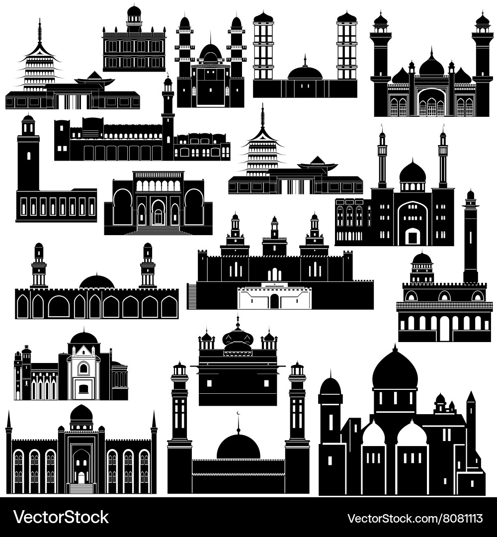 Eastern architecture Royalty Free Vector Image