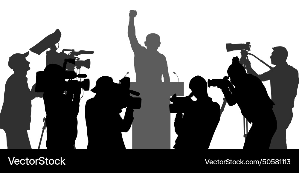 Election candidate with program Royalty Free Vector Image