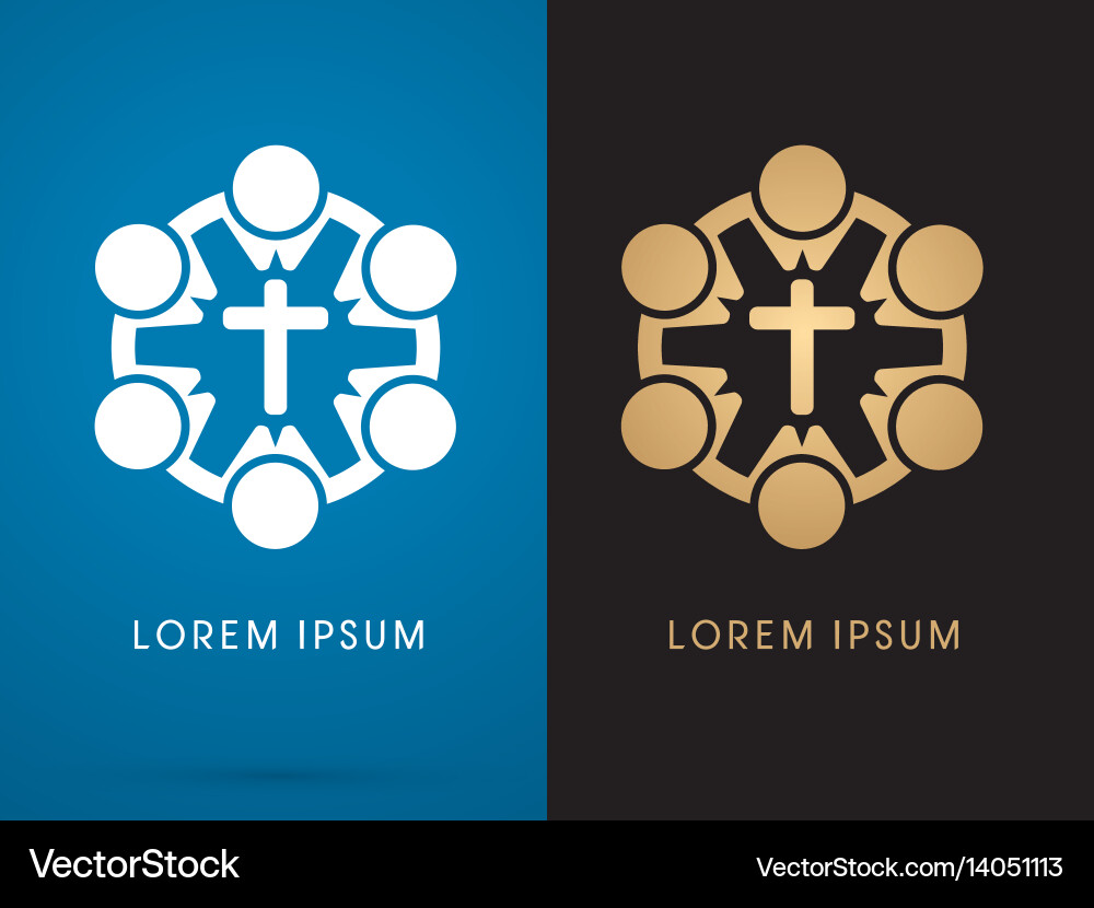 Faith community Royalty Free Vector Image - VectorStock