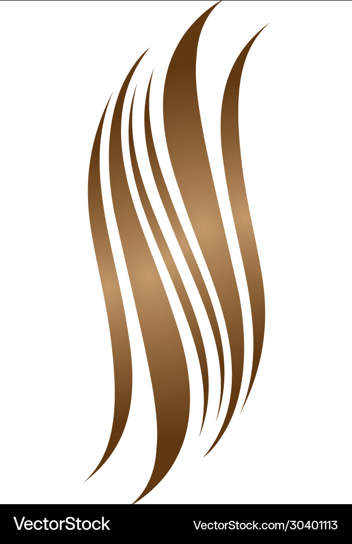 Hair symbol Royalty Free Vector Image - VectorStock