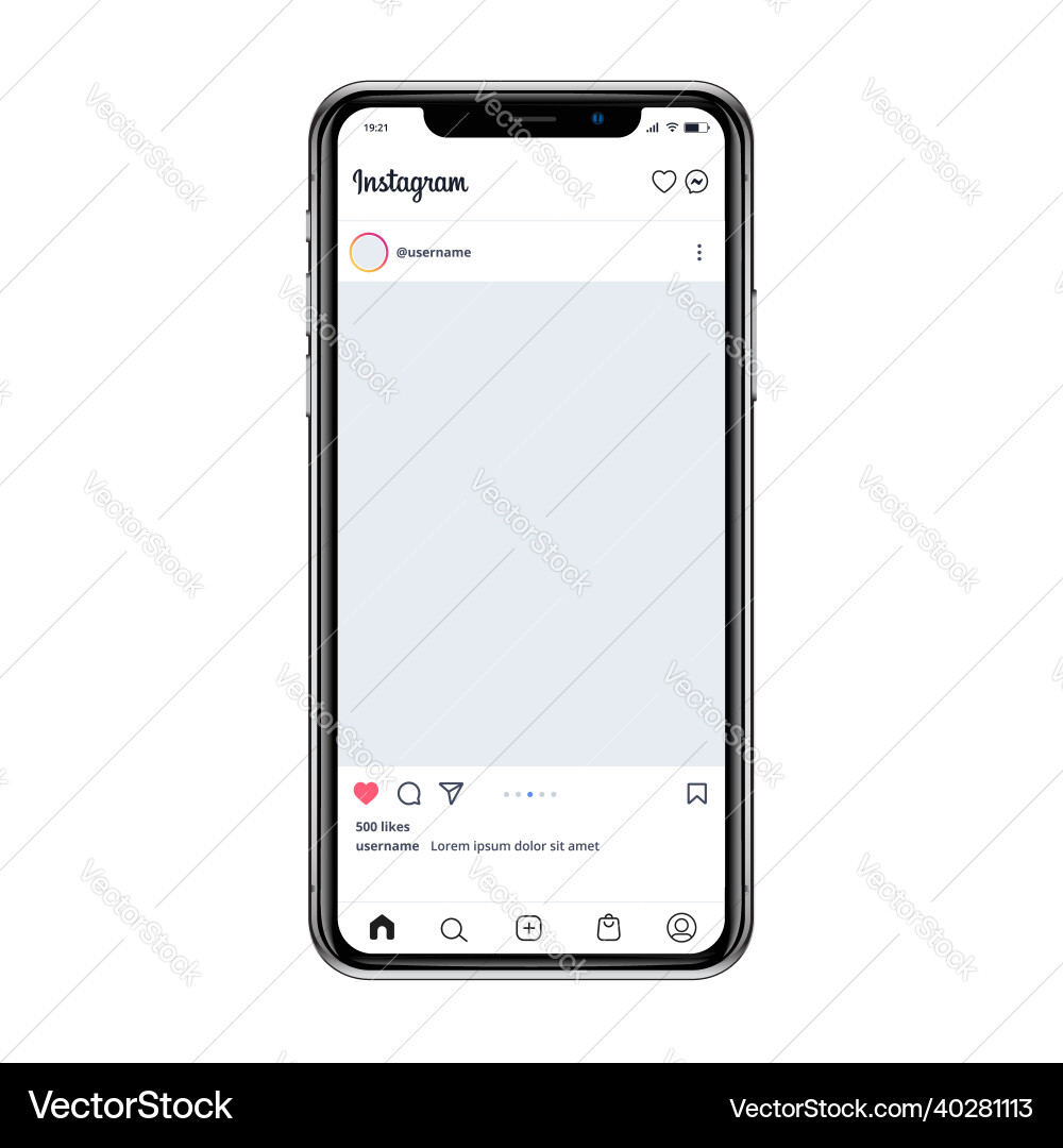 Instagram Template Vector